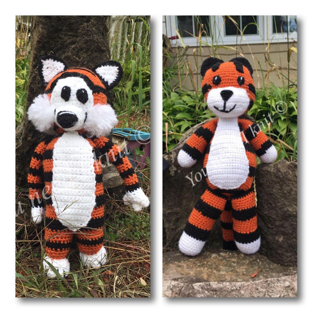 Hobbes Tiger/ Crochet Hobbes/ Amigurumi Hobbes/ Tiger Hobbes/ Hobbes ...