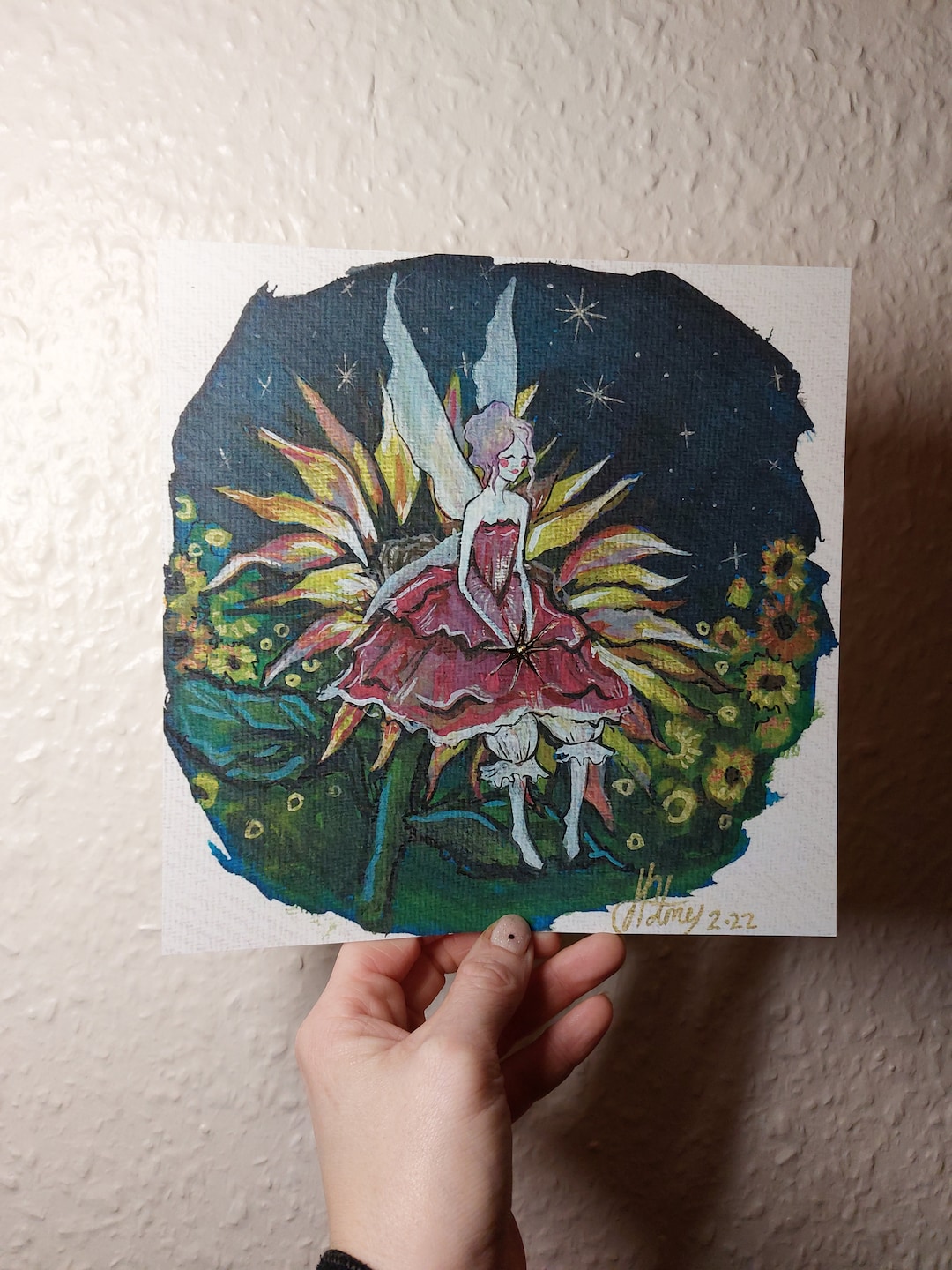 Fairy, Fairies, Pixie, Princess, Flower, Sunflowers, Star, Night Sky ...