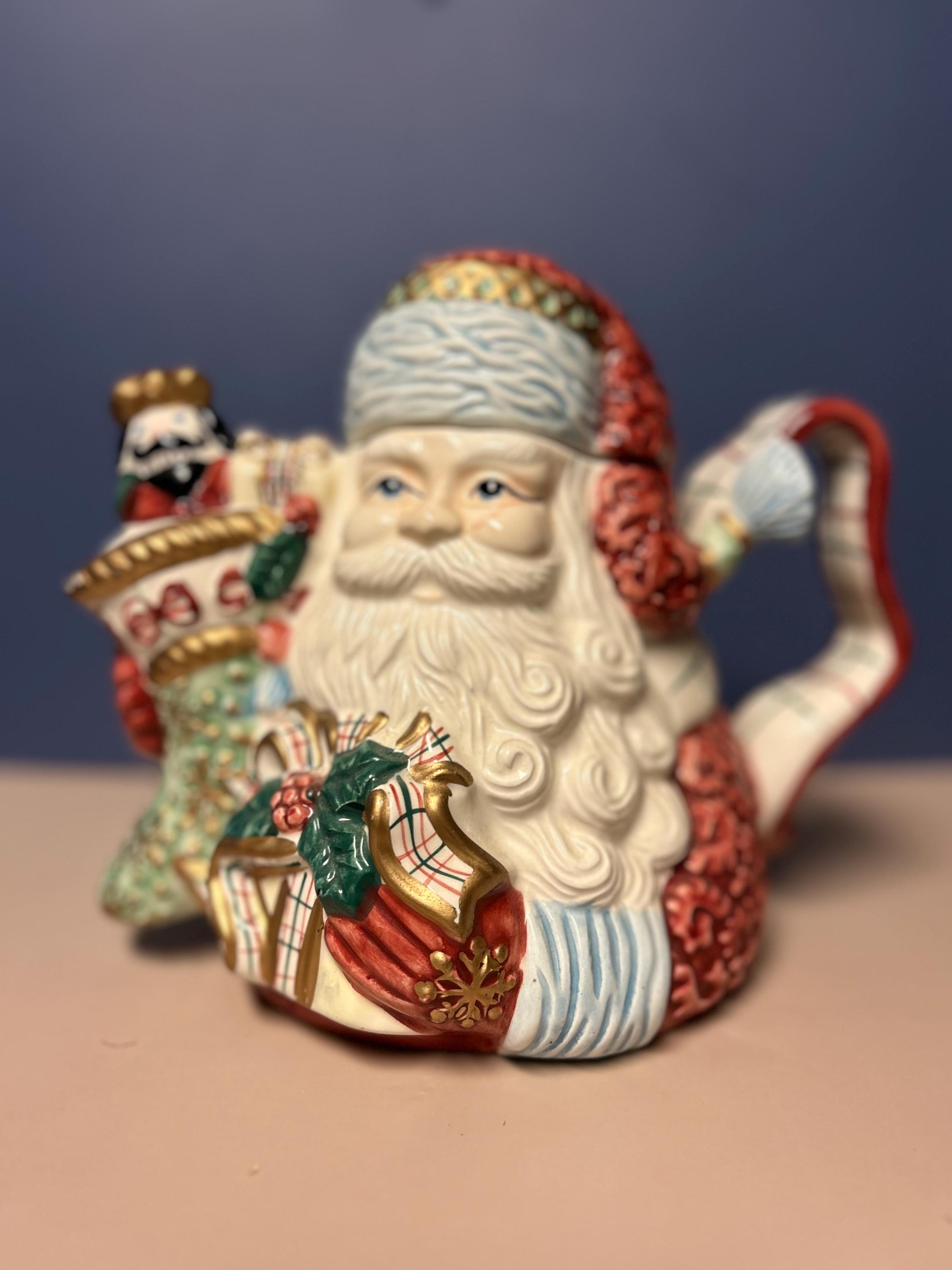 Vintage Avon Victorian Santa Teapot - Etsy