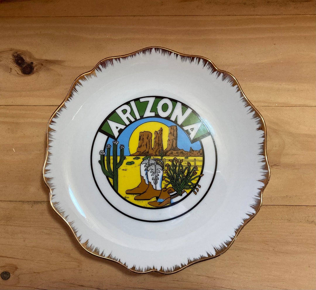 Antique Arizona State Plate - Etsy