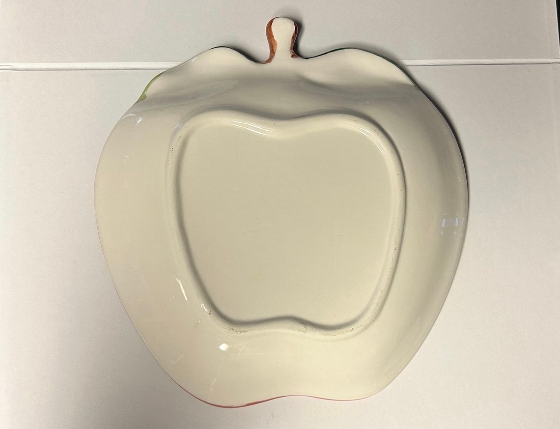 Red Apple Plate - Etsy