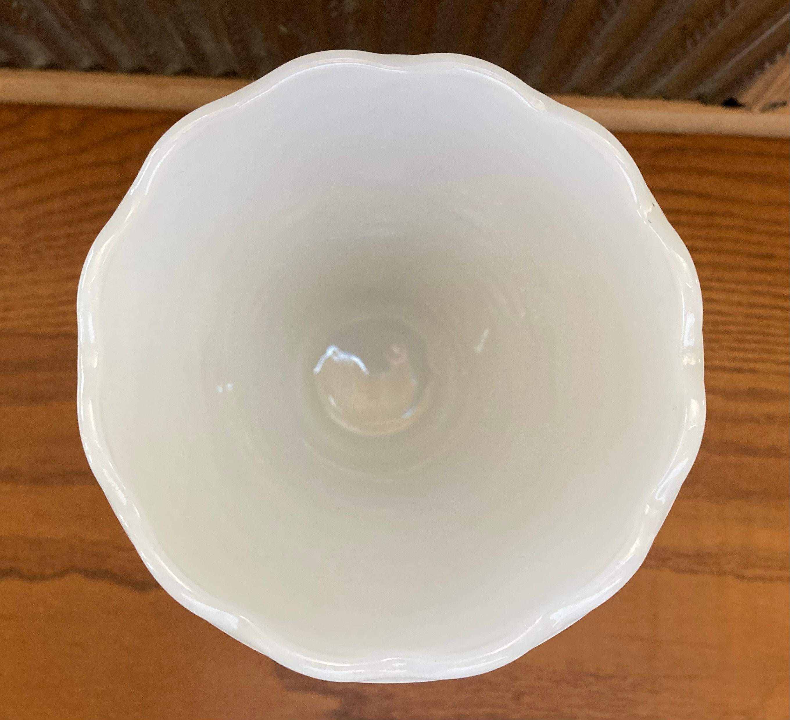 Vintage Milk Glass Vase Etsy