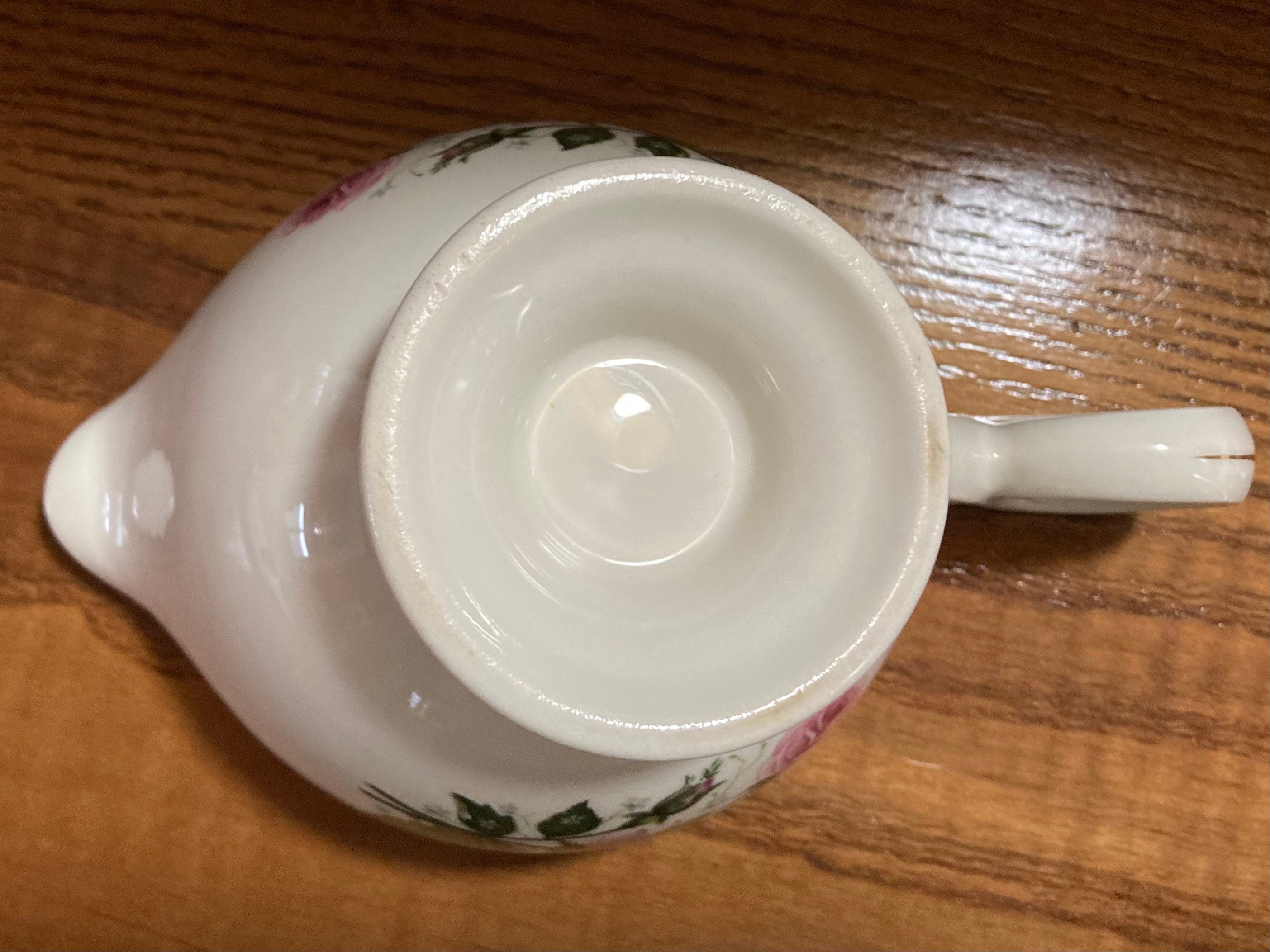 Vintage Garden Rose China Creamer - Etsy