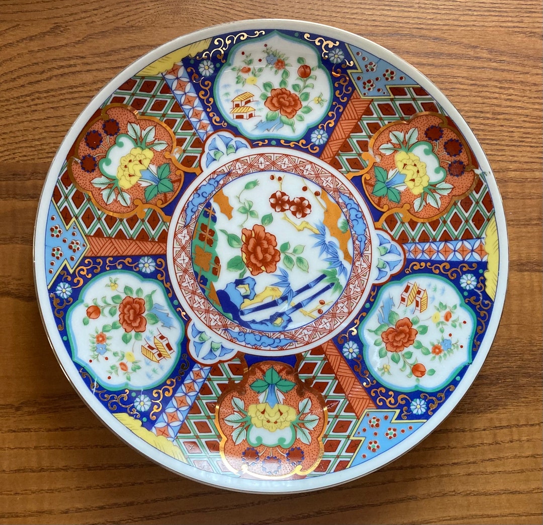 Japanese Sakura Miyako Imari Decorative Plate - Etsy