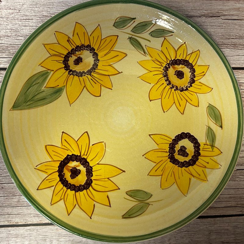 Sunflower Plate - Etsy