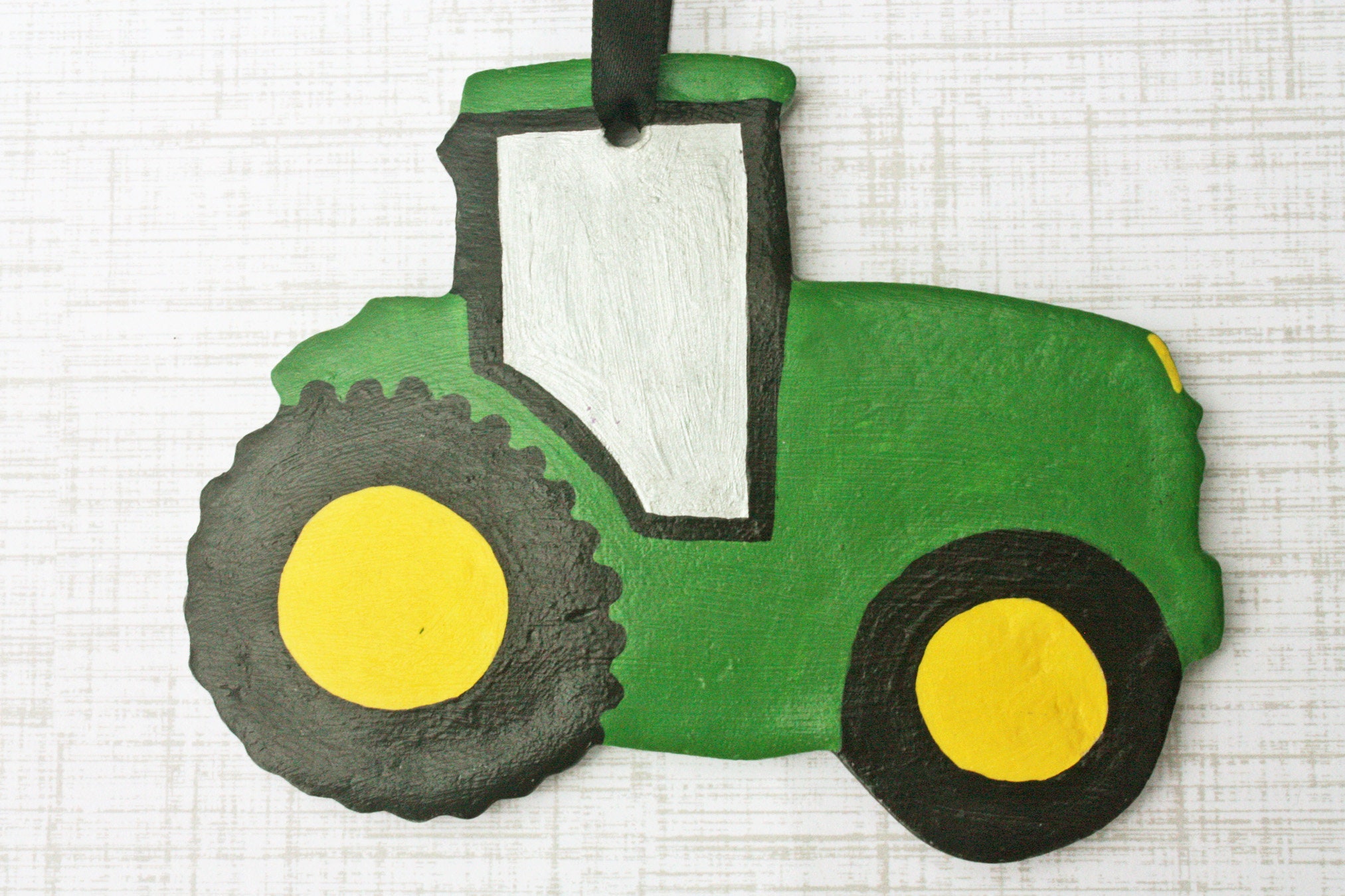 Adorno de tractor verde, Adorno de tractor personalizado, Regalo de ...