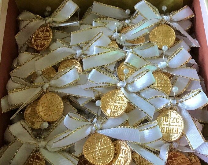 60 Pcs Konstantinato Pins -orthodox Baptism-martyrika Pins .witness ...
