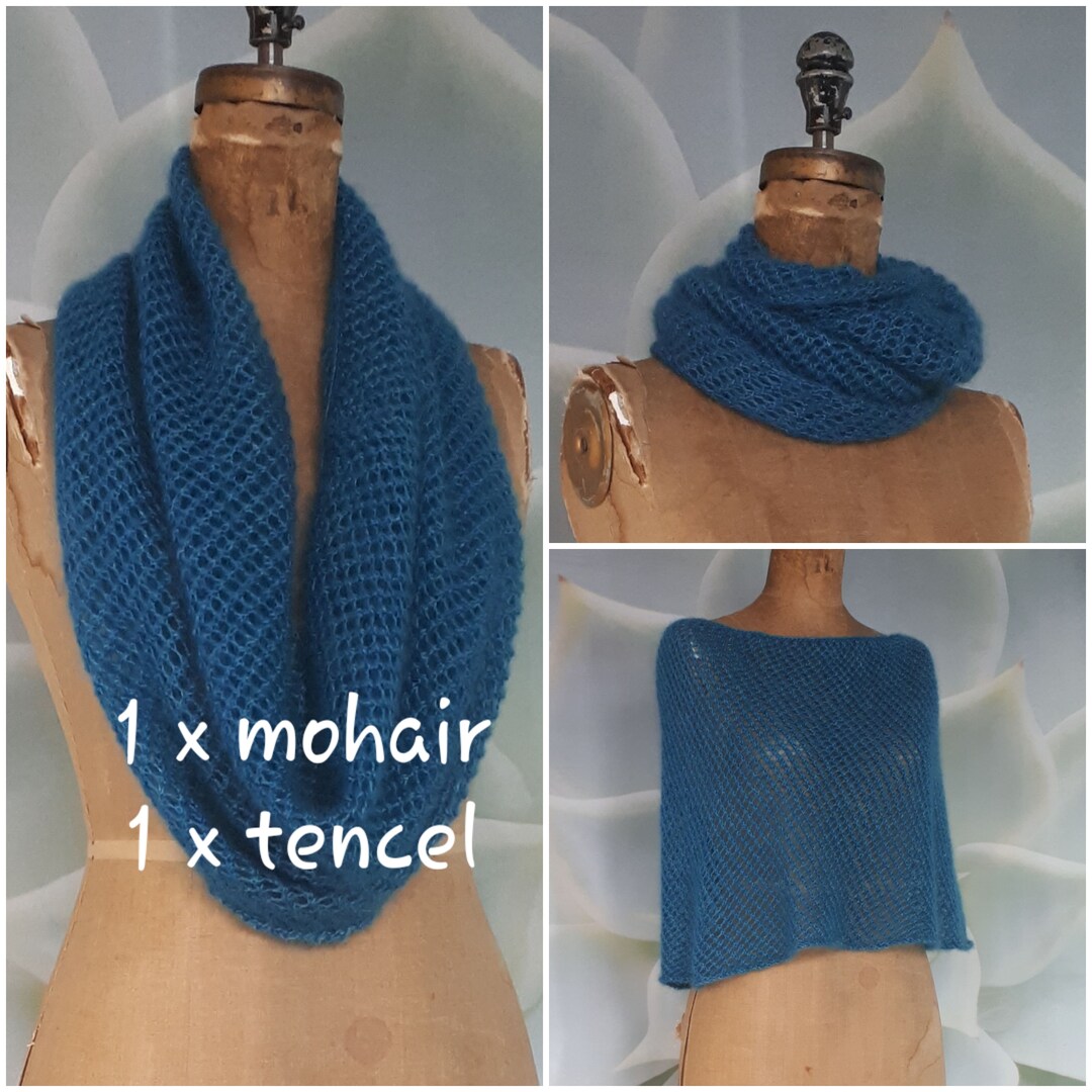 Knitting Pattern 'mixology Cowl' Light Weight Infinity Scarf, Cowl ...
