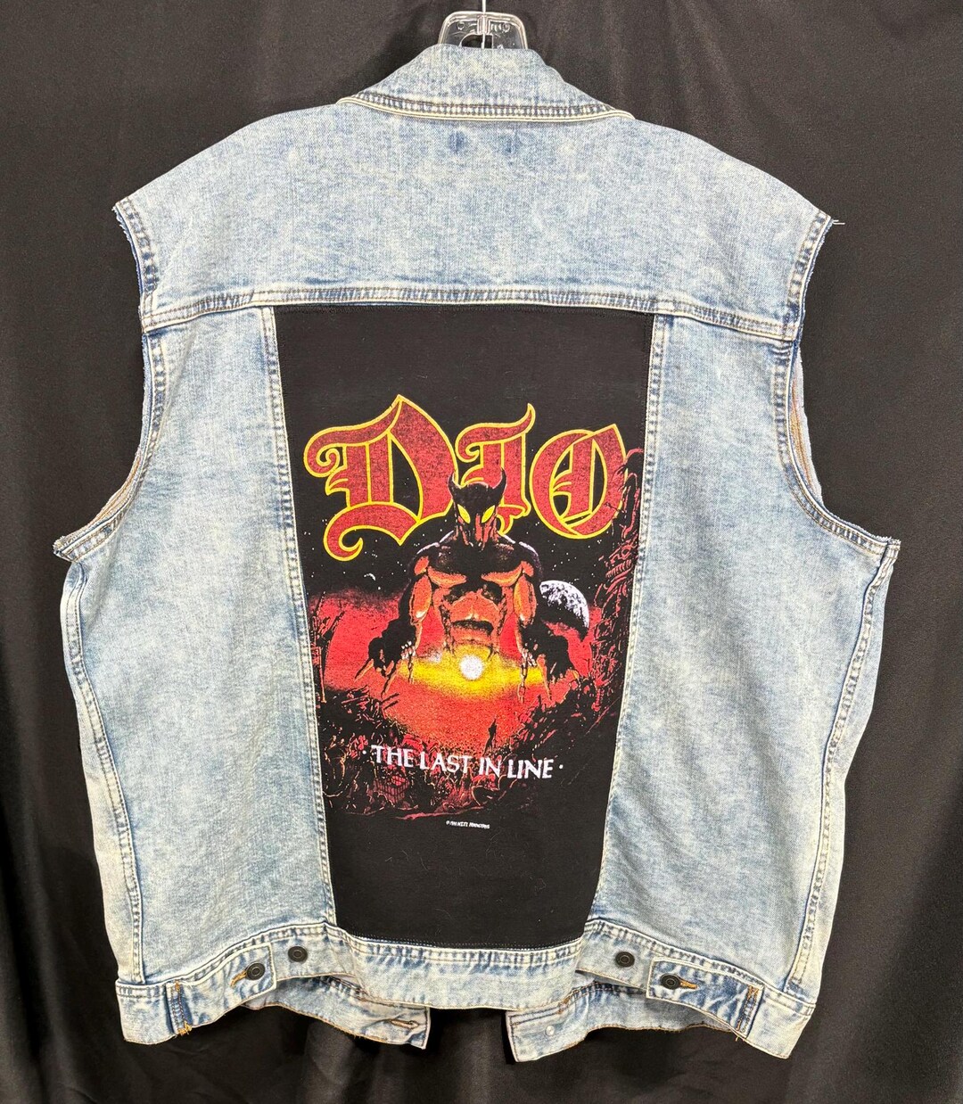 Stranger Things Eddie Munson Inspired Battle Vest With DIO Back Patch ...