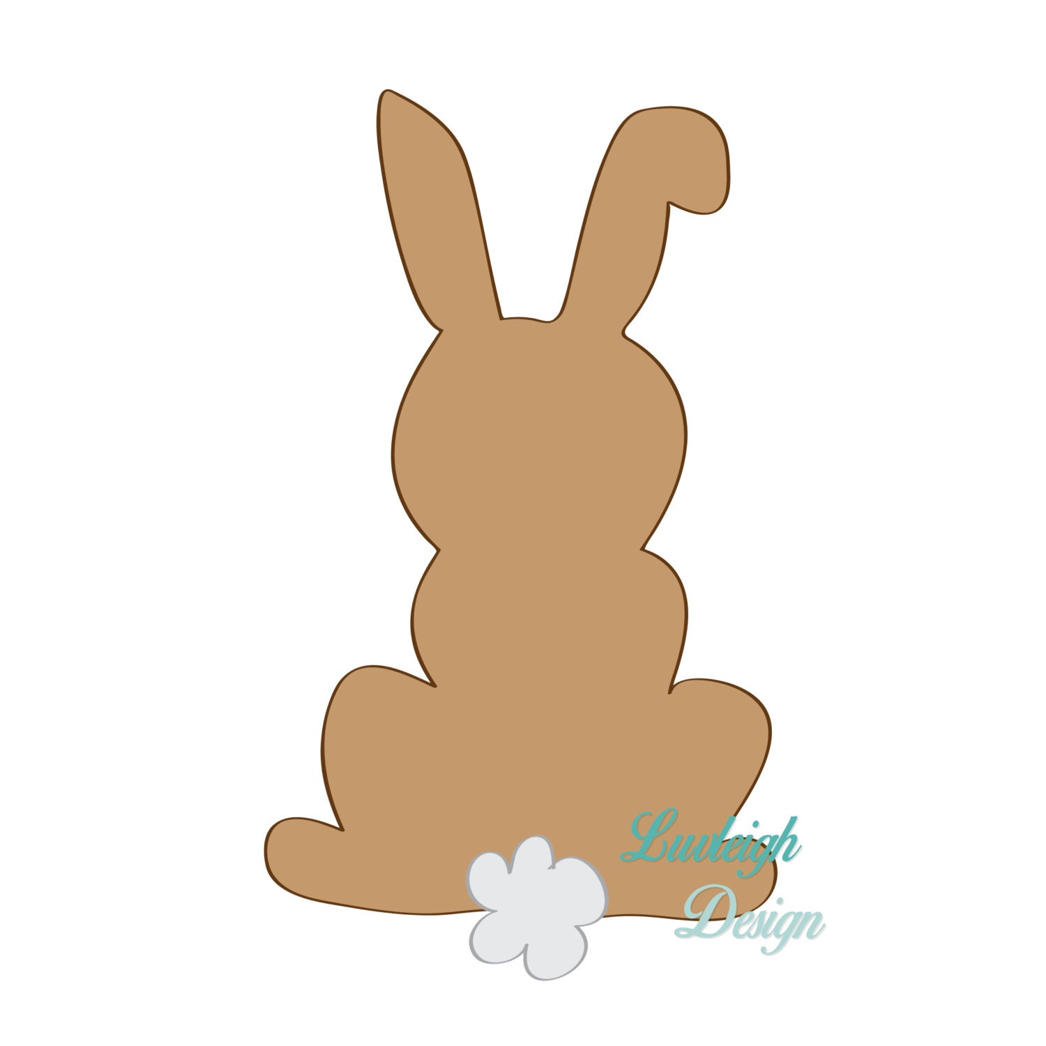 Bunny Rabbit Behind Clipart Download Vector File - SVG • Jpeg • Pdf ...