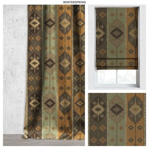 Kilim Print Fabric by the Yard. 6 Options. Multipurpose Usage for ...