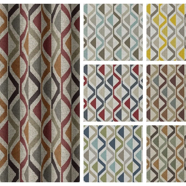 Patterned Curtains - Etsy