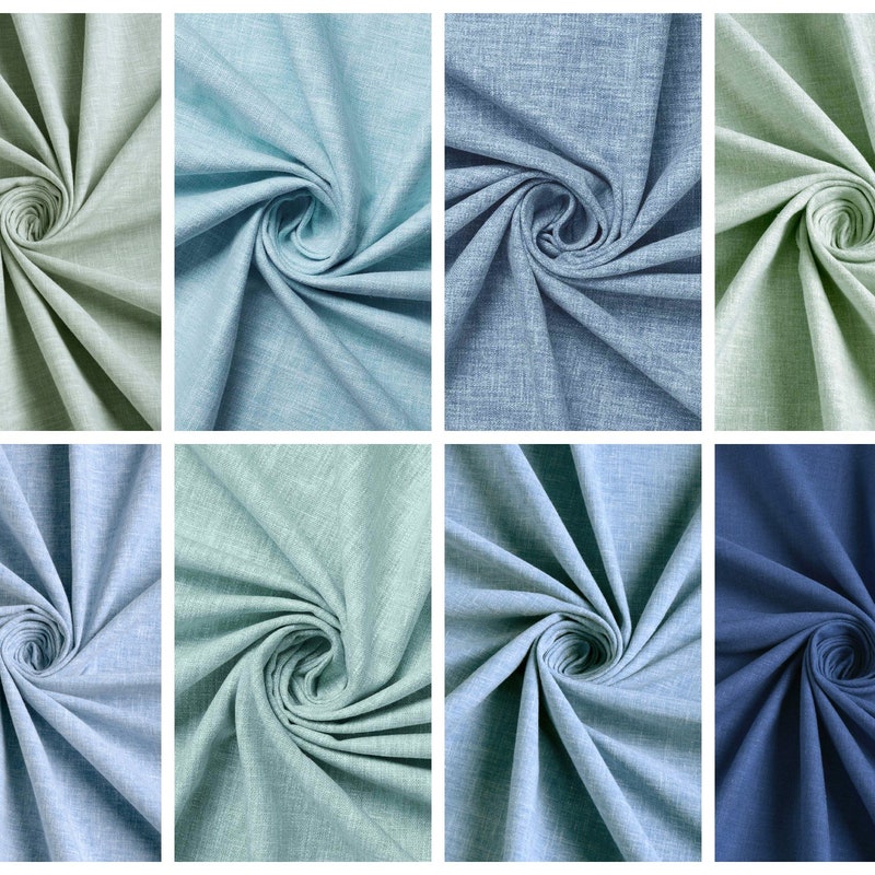 Blue Curtains - Etsy