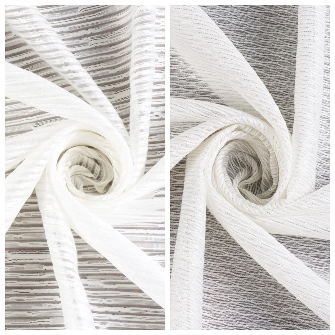 2 Options. Textured Sheer Curtains. Custom Window Drapes for Living ...