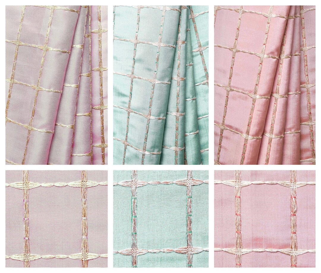 3 Colors. Faux Silk Roman Shades. 3 Fold Styles. Custom Embroidered ...