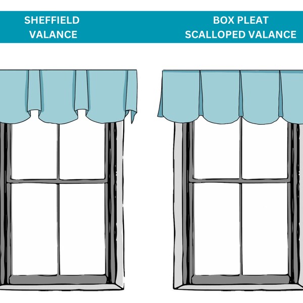 Box Pleat Valance - Etsy