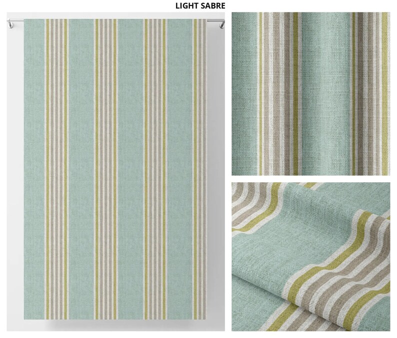 Striped Fabric by the Yard. 7 Colors. Multipurpose Fabric for Home ...