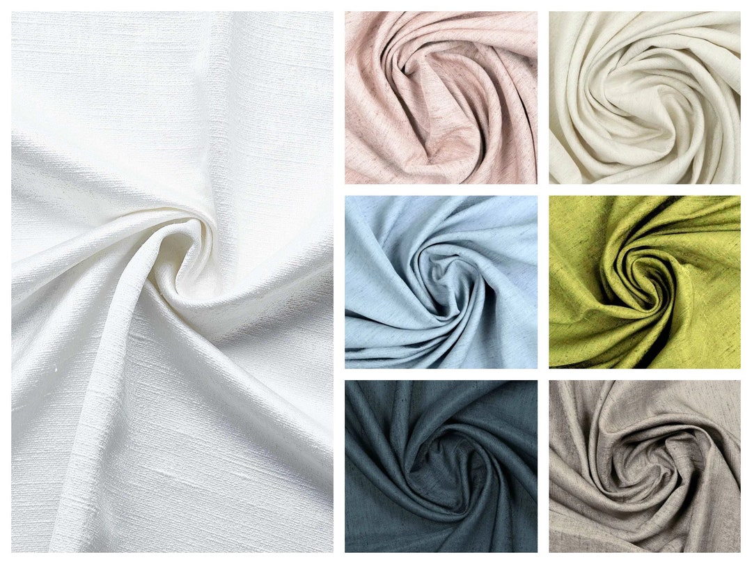 7 Solids Colors. Silk Blend Curtains. Custom Window Drapes for - Etsy