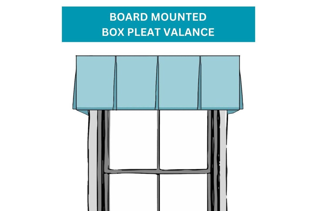 Custom Size Window Valance. Board Mounted Box Pleat Valance. Perfect ...