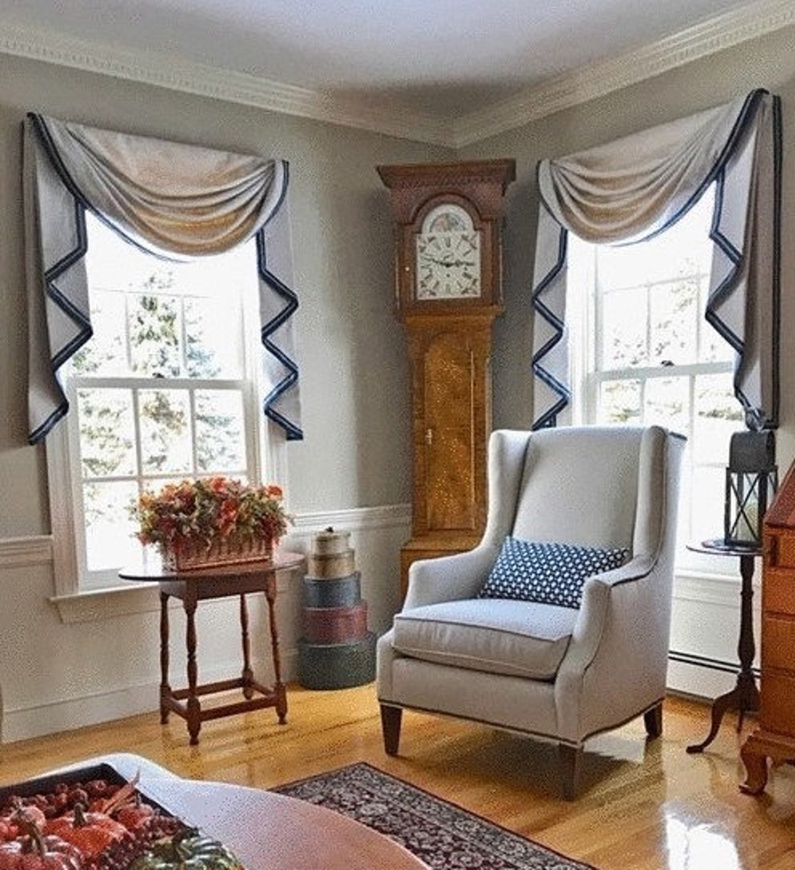 Custom Size Board Mounted Swag Window Valance With Any Fabric. for ...