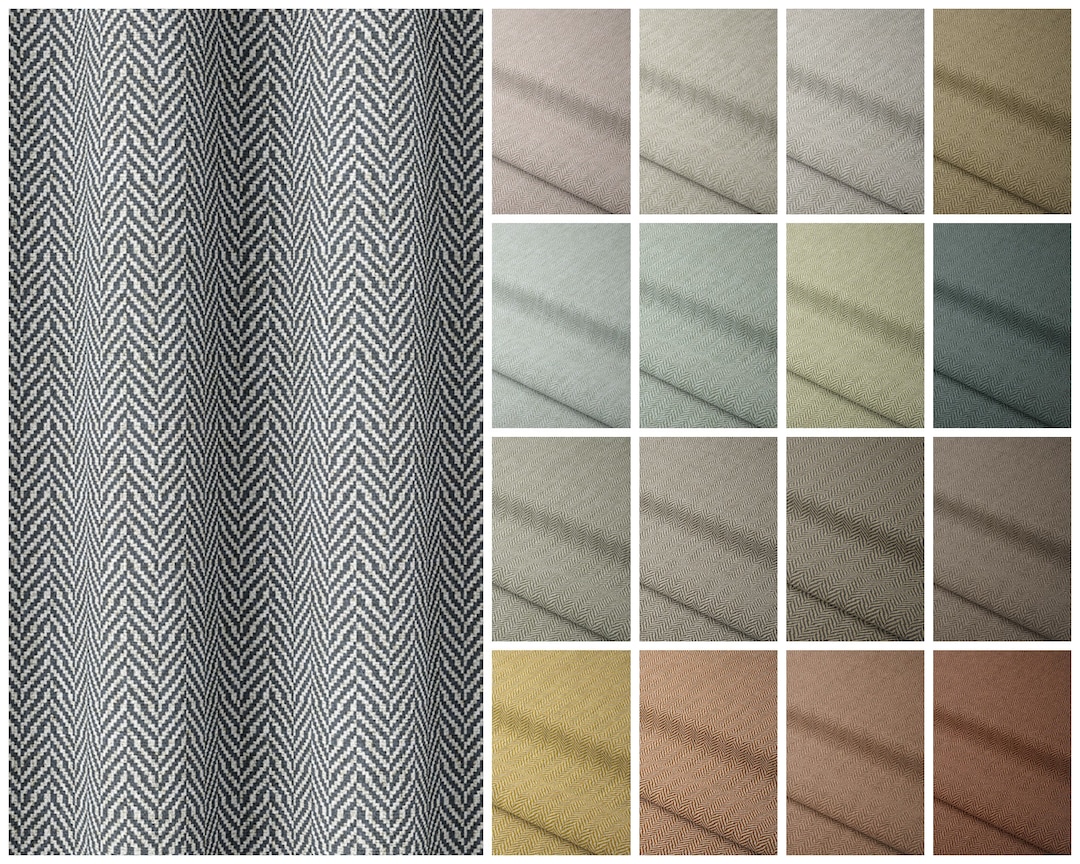 Textured Roman Shades. Herringbone Pattern. 21 Colors. Blackout Lining ...