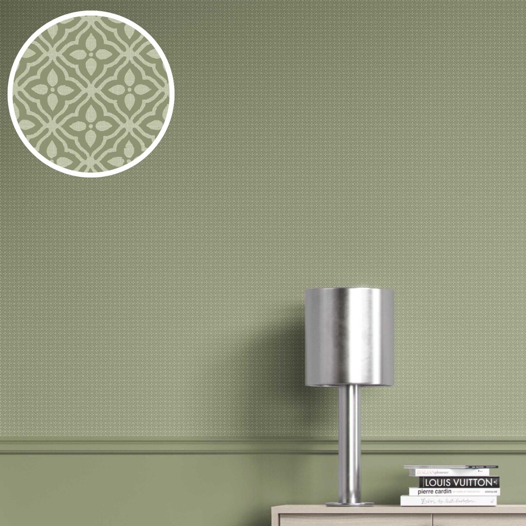 Small Lattice Pattern Wallpaper. Extra Wide Roll. Geometric Textured ...