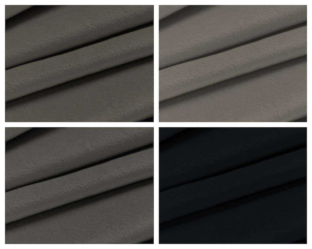 Velvet Fabric by the Yard. 5 Colors Multipurpose Fabric for Home Decor ...