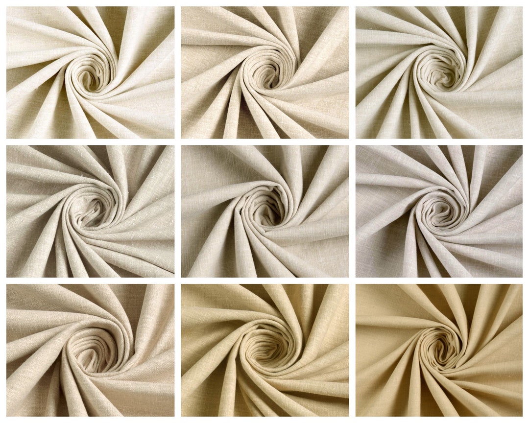 Beige/ Brown Fabric by the Yard. 11 Colors. Multipurpose Use for Home ...
