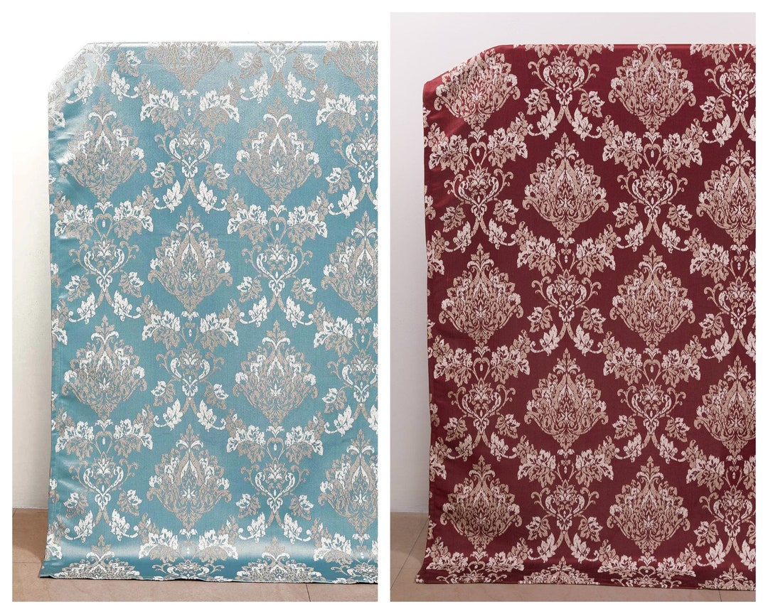 2 Colors. Floral Damask Roman Shades, Blackout Lining Option. Custom ...