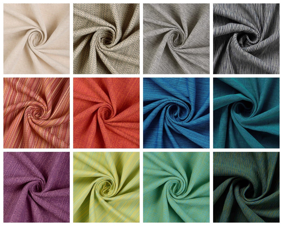 Pure Cotton Textured Fabric by the Yard. 19 Options. Multipurpose Use ...