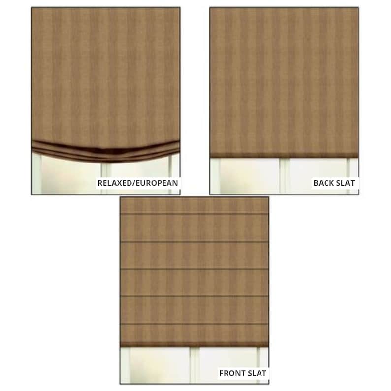 Textured Roman Shades. Herringbone Pattern. 21 Colors. Blackout Lining ...