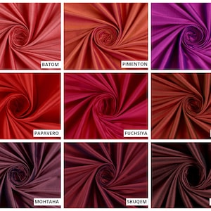 53 Colors. Shantung Silk Fabric by the Yard. Multipurpose Fabric for ...