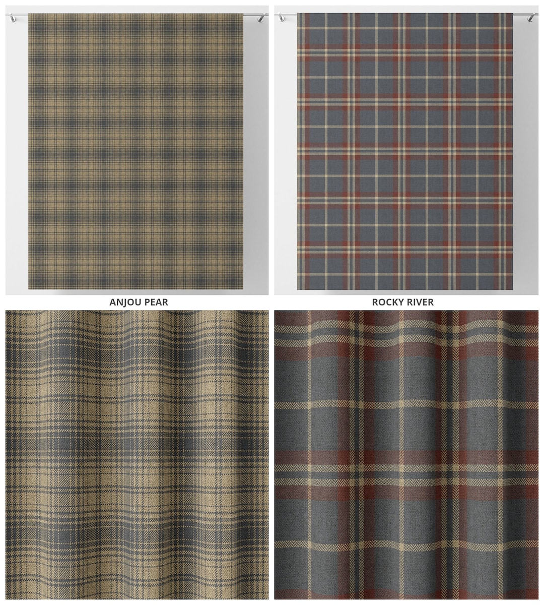 Checked Fabric by the Yard 11 Options Multipurpose Fabric for Home ...