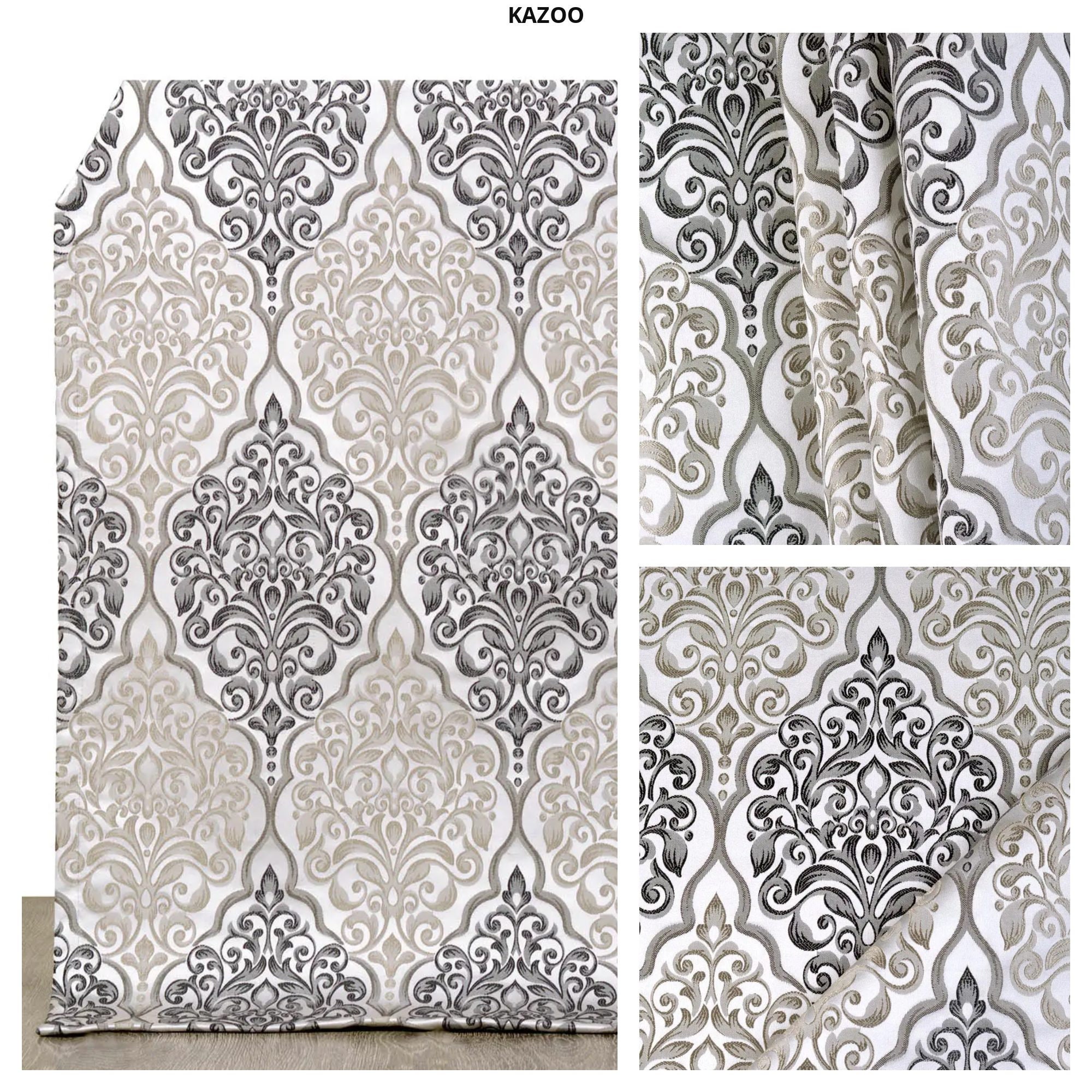 Damask Pattern Roman Shades 4 Colors. Custom Window Blinds - Etsy