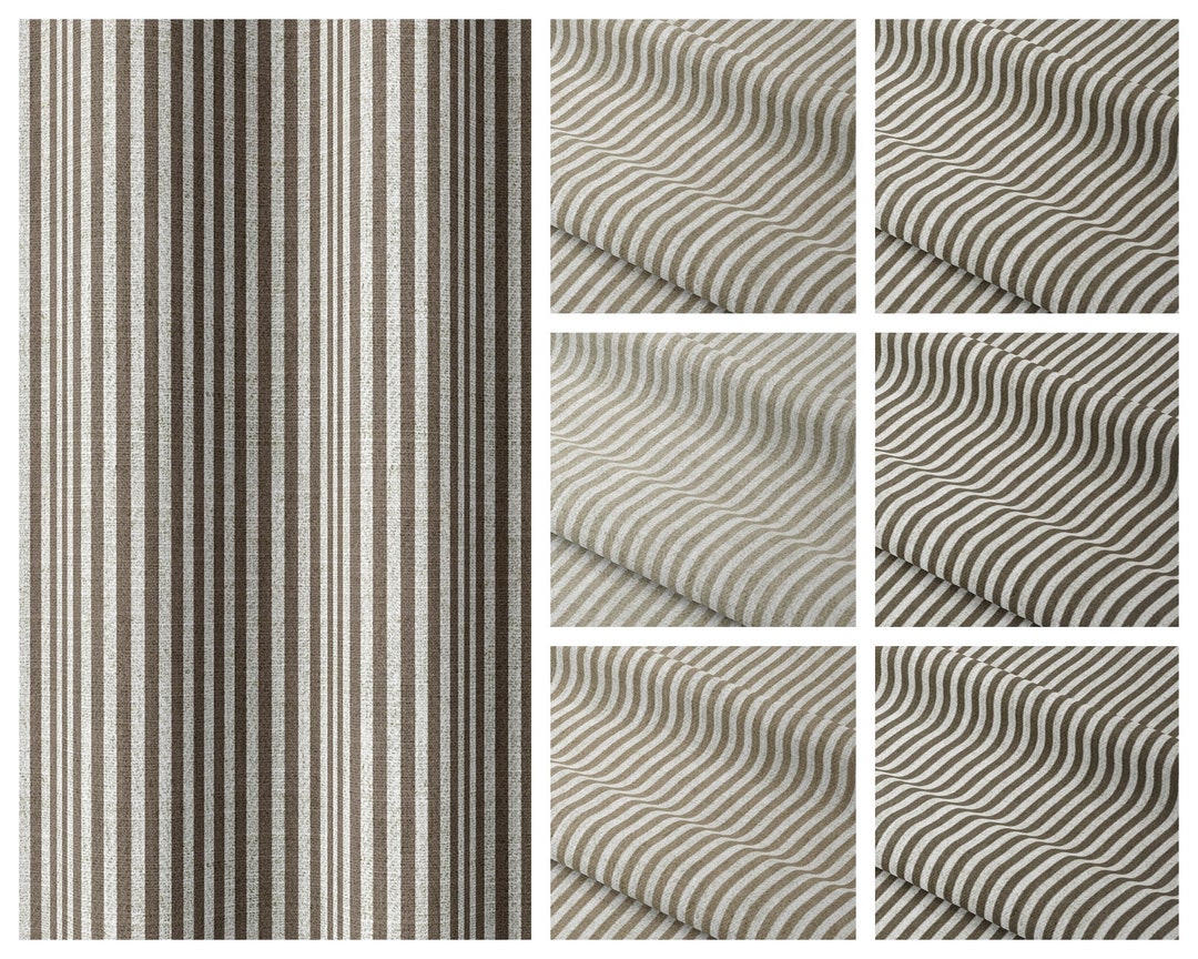 Striped Fabric by the Yard. 7 Colors. Multipurpose Fabric for Decor ...