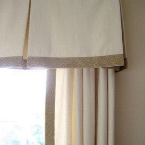 Custom Size Window Valance. Board Mounted Box Pleat Valance. Perfect ...