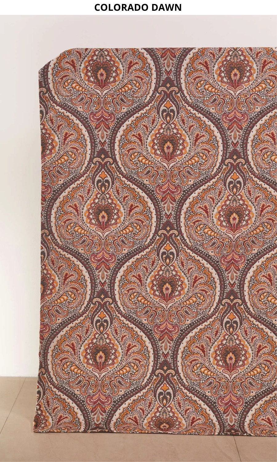 3 Colors. Floral Damask Roman Shades. Custom Window Blinds for Living ...