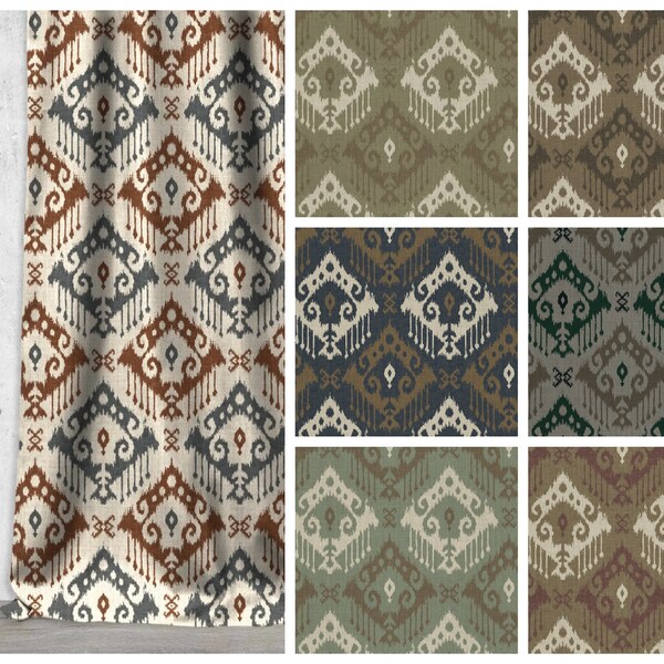 Ikat Curtains - Etsy
