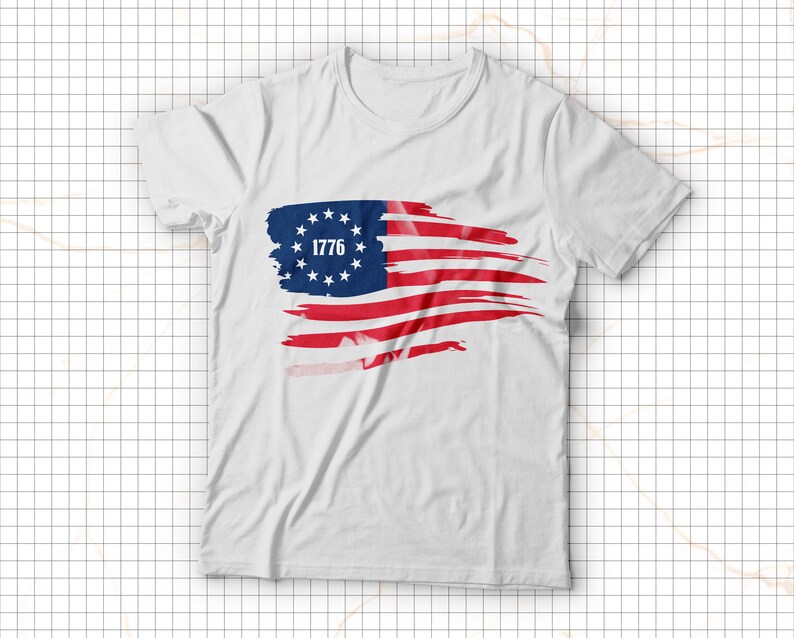 American Flag Svg Distressed Flag Svg 1776 Flag Svg 4th of - Etsy