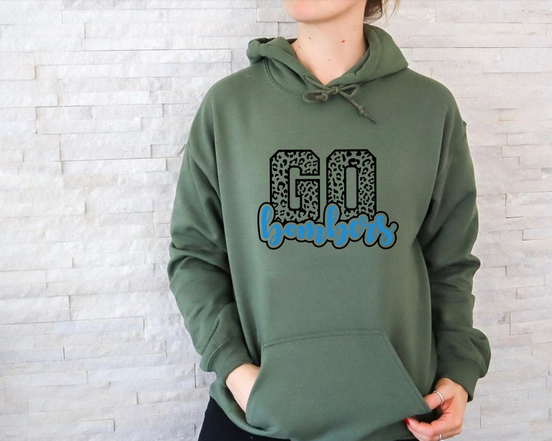 Go Bombers Svg, Bombers Black Leopard Print Athletic SVG, Cheetah ...
