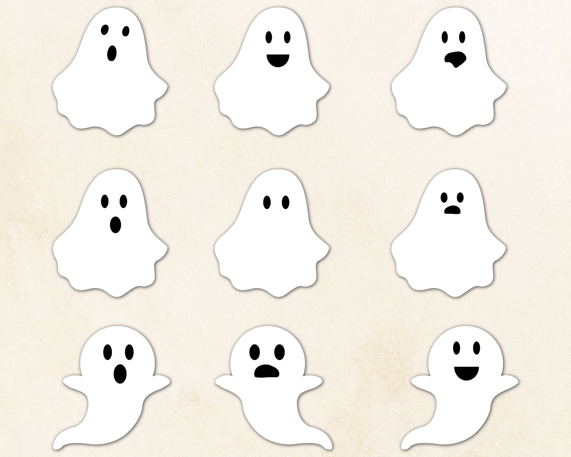 Cute Ghost Svg Bundle Digital Download Halloween Svg Ghosts - Etsy Canada