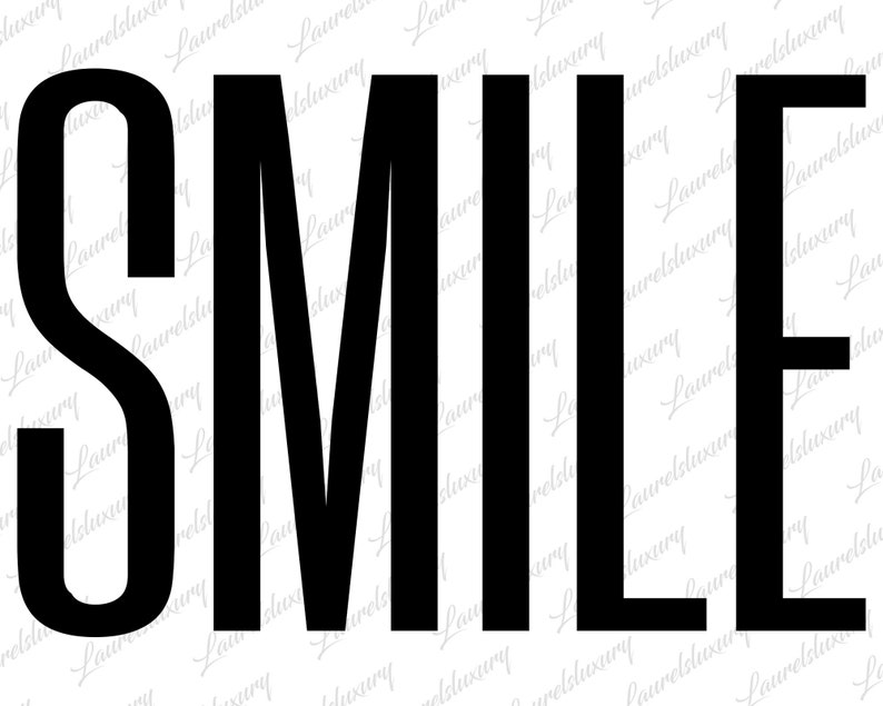 Smile Svg Positive Svg Digital Download Be Happy Svg - Etsy