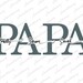 Papa Svg, Father's Day Svg, Split Name Frame Svg, Father Svg ...