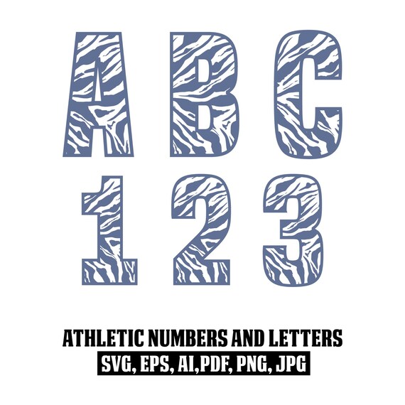 Zebra Font Svg Zebra Alphabet Svg Animal Fonts Svg | Etsy