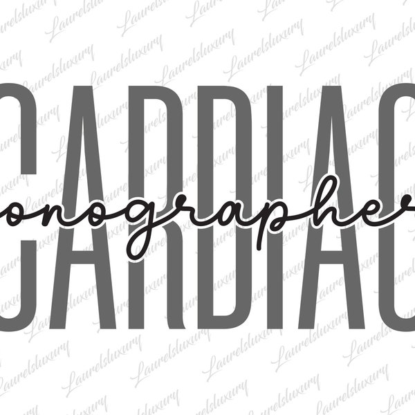 Cardiac Sonographer Svg - Etsy