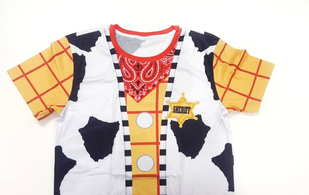 Toy Story Woody Tshirt With Belt - Adult Woody Costume - Toy Story ...