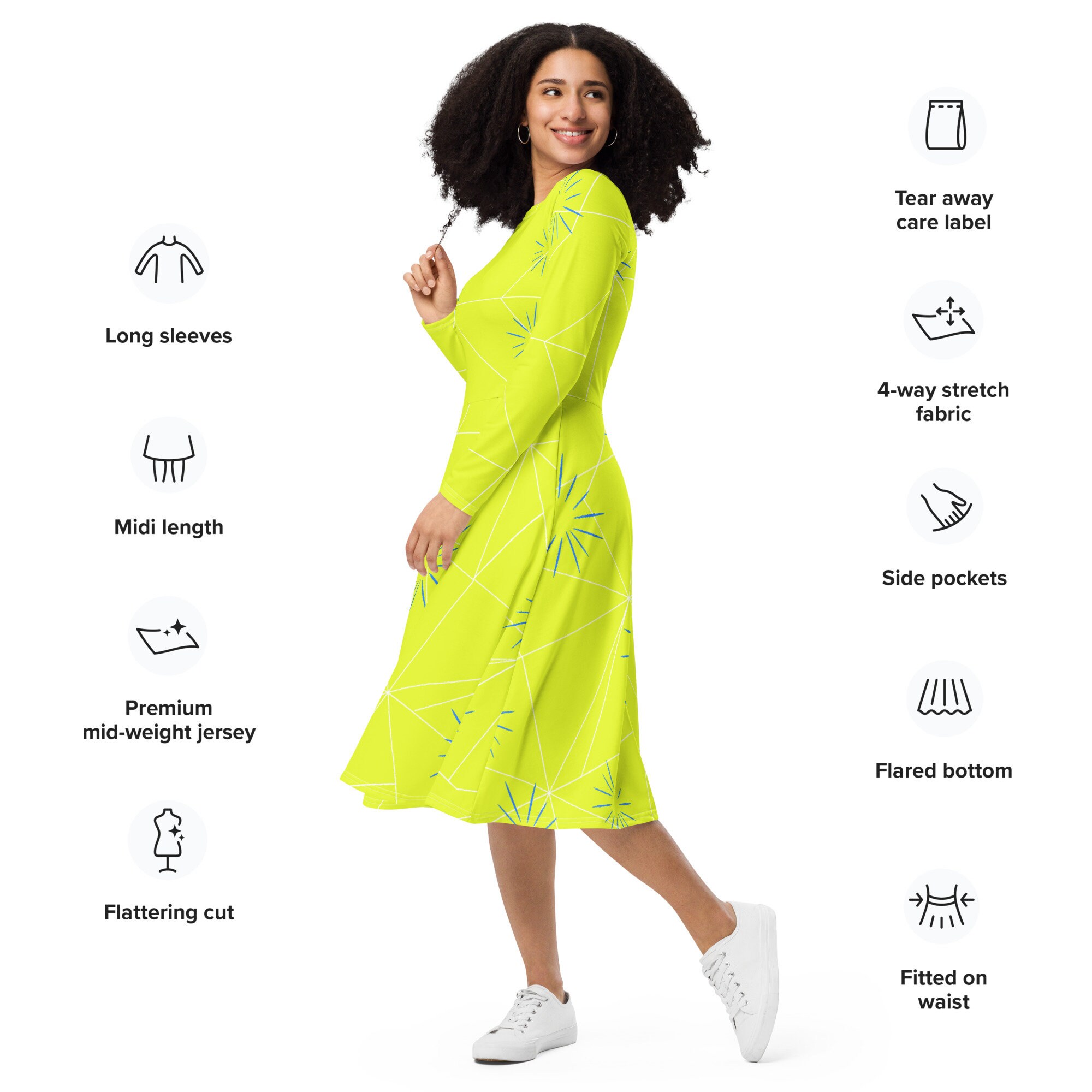 Adult Inside Out Joy Dress - Joy Outfit - Disney Birthday Costume ...