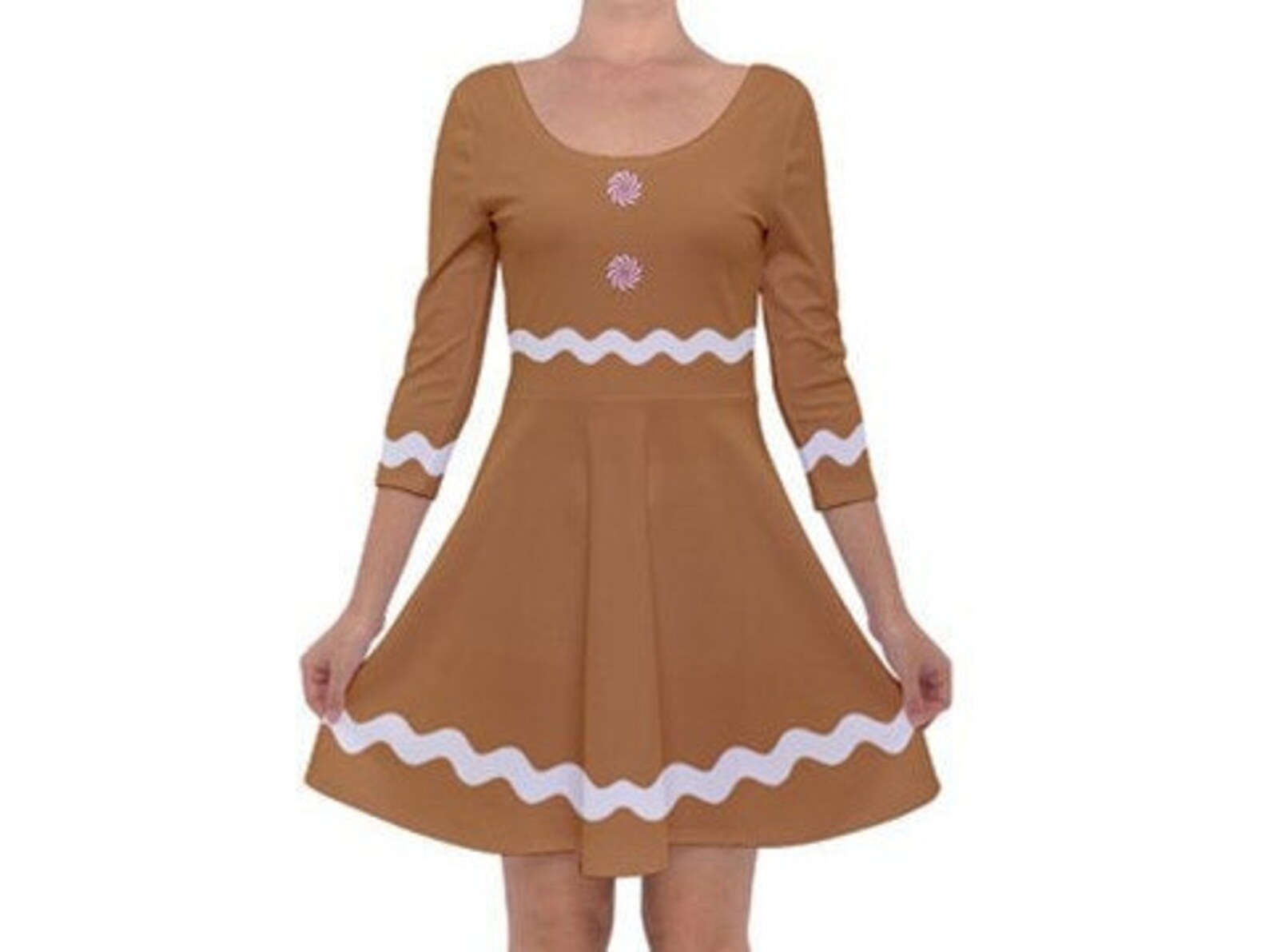 Woman Gingerbread Dress Ready to Ship Christmas Woman - Etsy