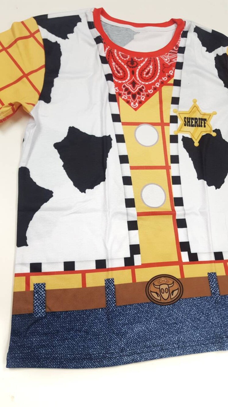 Toy Story Woody Tshirt With Belt - Adult Woody Costume - Toy Story ...