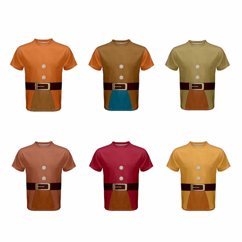 Adult Snow White Dwarfs Dopey T-shirt for Men Dopey Costume - Etsy